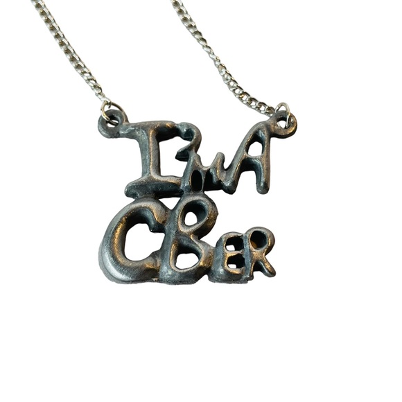 Accessories | Im A Cber Vintage Silver Tone Chain Link Trucker Pendant ...